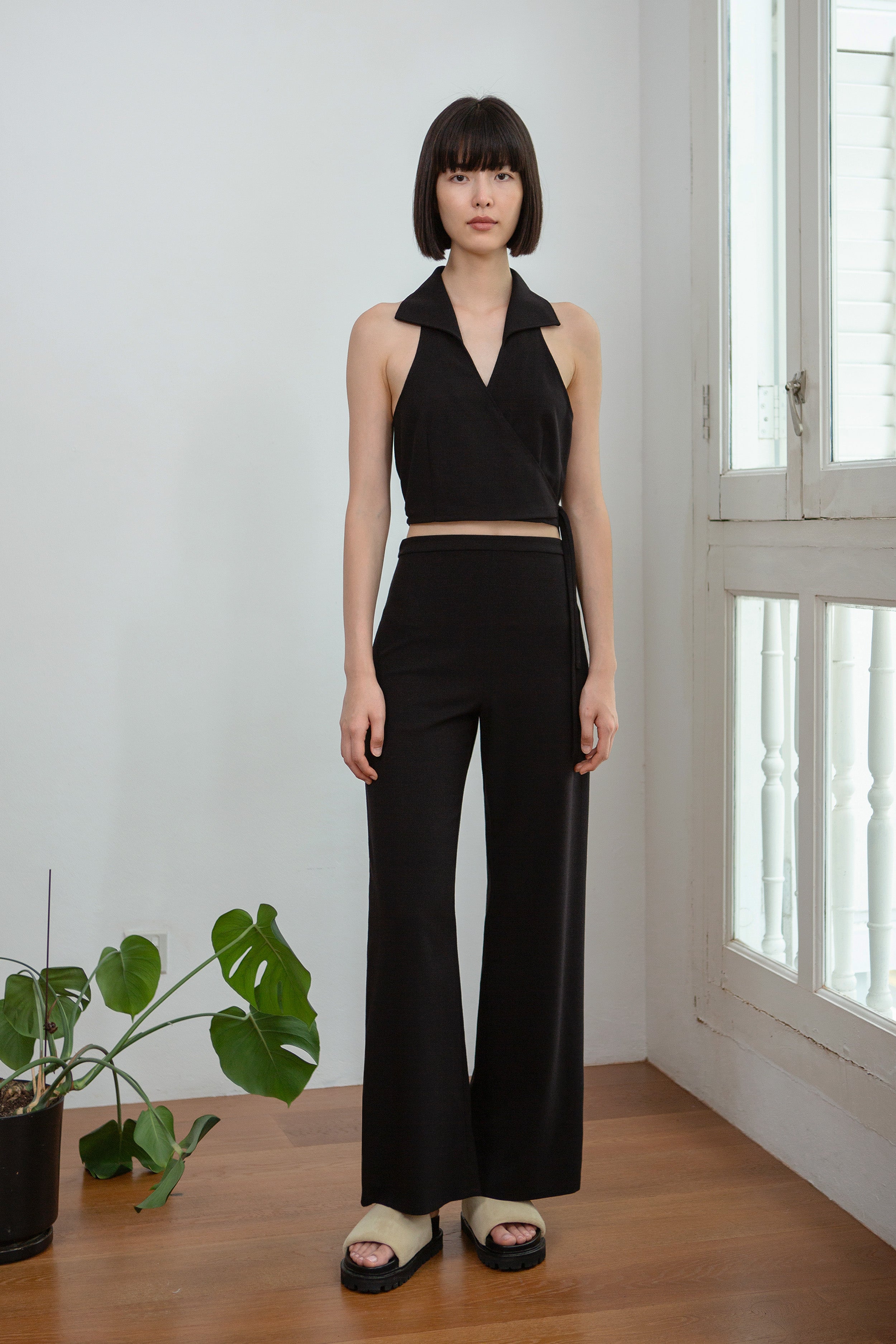 HAINES Pants with Slight Flare – Yumumu